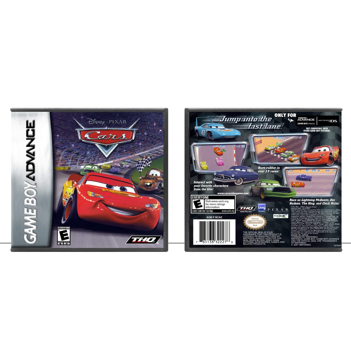 Cars | (GBA) Game Boy Advance - Game Case Only - No Game