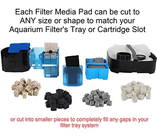 Penn-Plax Nitrate Reducer Aquarium Filter Media Pad โ Easy to Cut into Any Size Your Filter Requires โ 10โ x 18โ
