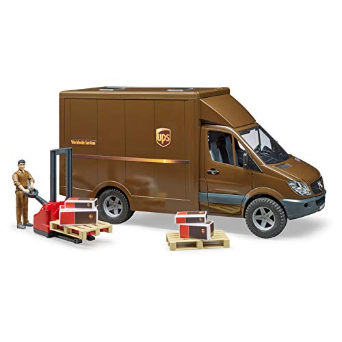 Bruder MB Sprinter Ups with Driver and Accessories Vehicles-Toys