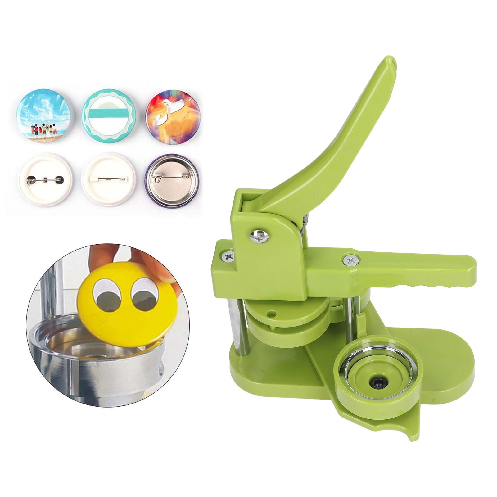 Button Pressing Machine, Complete Accessories, Ideal Gift 100 Sets of Button Pressing Machines, Family Crafts (58mm)
