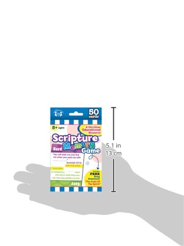 Scripture Memory Christian 50-Count Game Cards (I'm Learning the Bible Flash Cards)