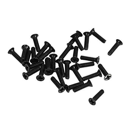 Cusstally 450Pcs Countersunk Flat Head Mini Screw Set M2 M2.5 Carbon Steel Computer Notebook Laptop Screws Kit