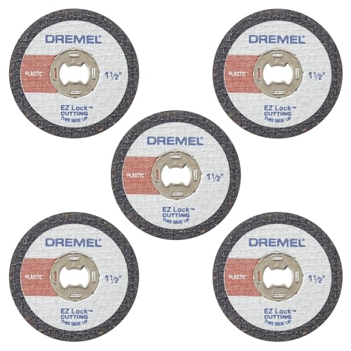 Dremel EZ476 1 1/2-Inch EZ Lock Rotary Tool Cut-Off Wheels For Plastic - 5 pack