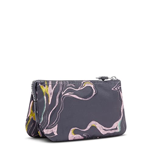 Kipling Womens WomenÂ’s Creativity Large Pouch, Versatile Cosmetics Kit, Lightweight Nylon Travel Organizer Wallet, Soft Marble, 7.25 L x 4.25 H 1.5 D US