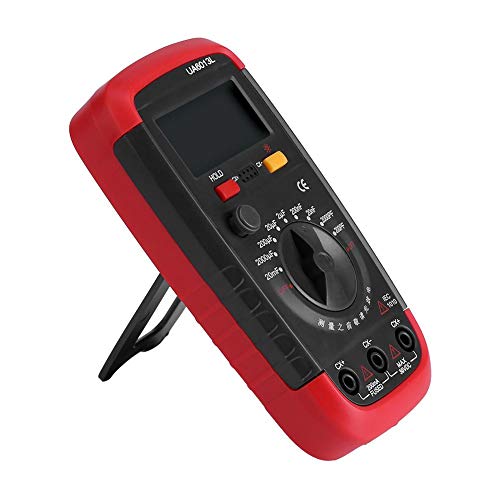 Digital Capacitance Meter Multimeter Professional Capacitor Tester 0.1pF - 20000uF with LCD Backlight and Safety Jacket Max 1999 Display