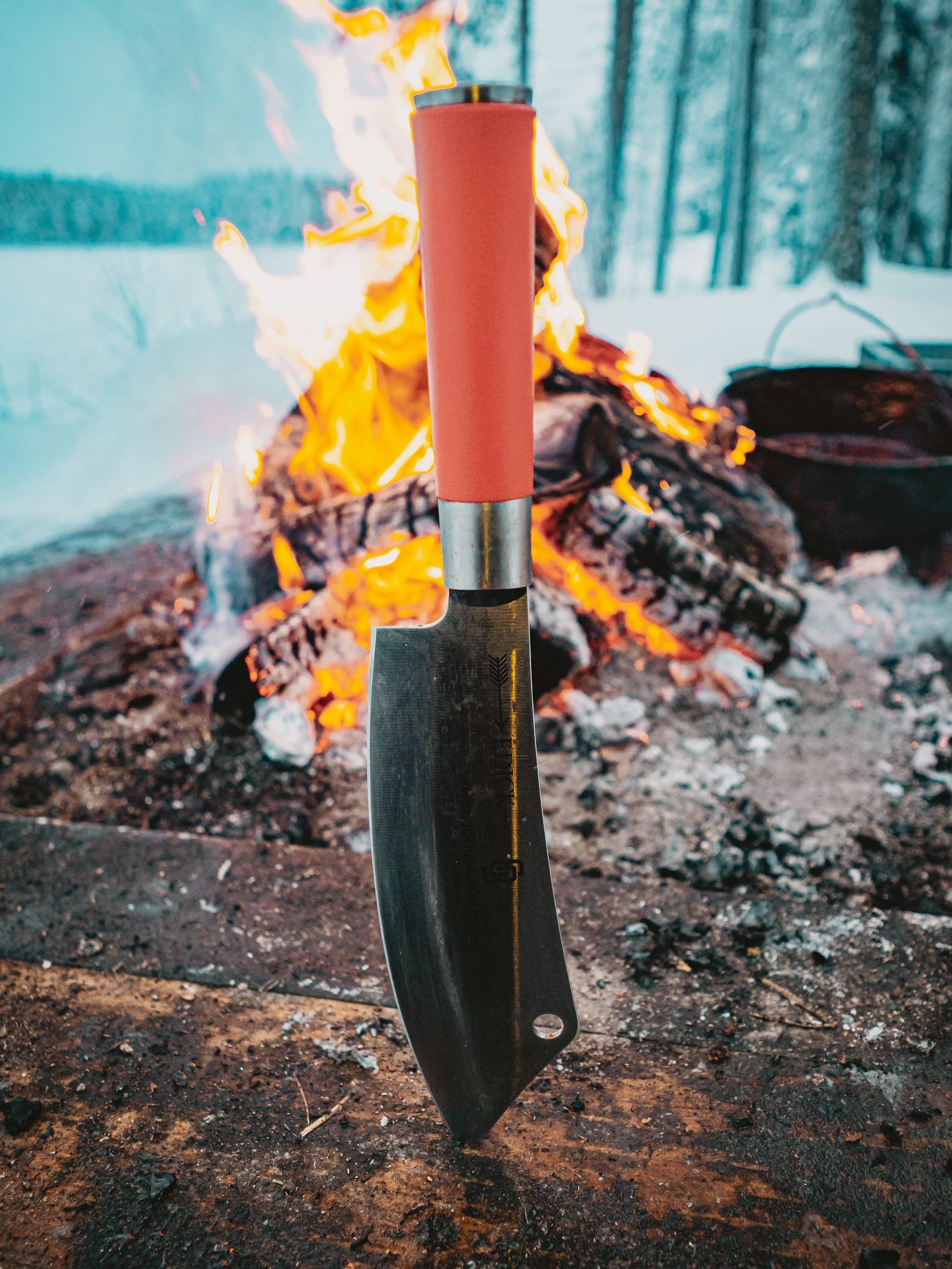 F. DICK – Red Spirit Chef Knife Ajax - Kitchen knife with 7.9" blade & 56 HRC - Ideal for meat & poultry - Stainless steel - Antique blade shape - Ultra sharp - Ergonomic handle - Made in Germany