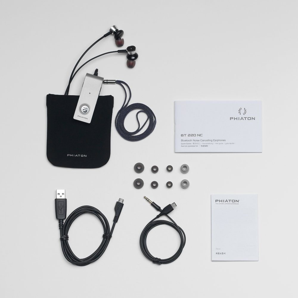 Phiaton BT 220 NC Wireless Bluetooth Headphones β Active Noise Cancelling Bluetooth Headphones with Long Battery Life and Wireless Headphone Mic