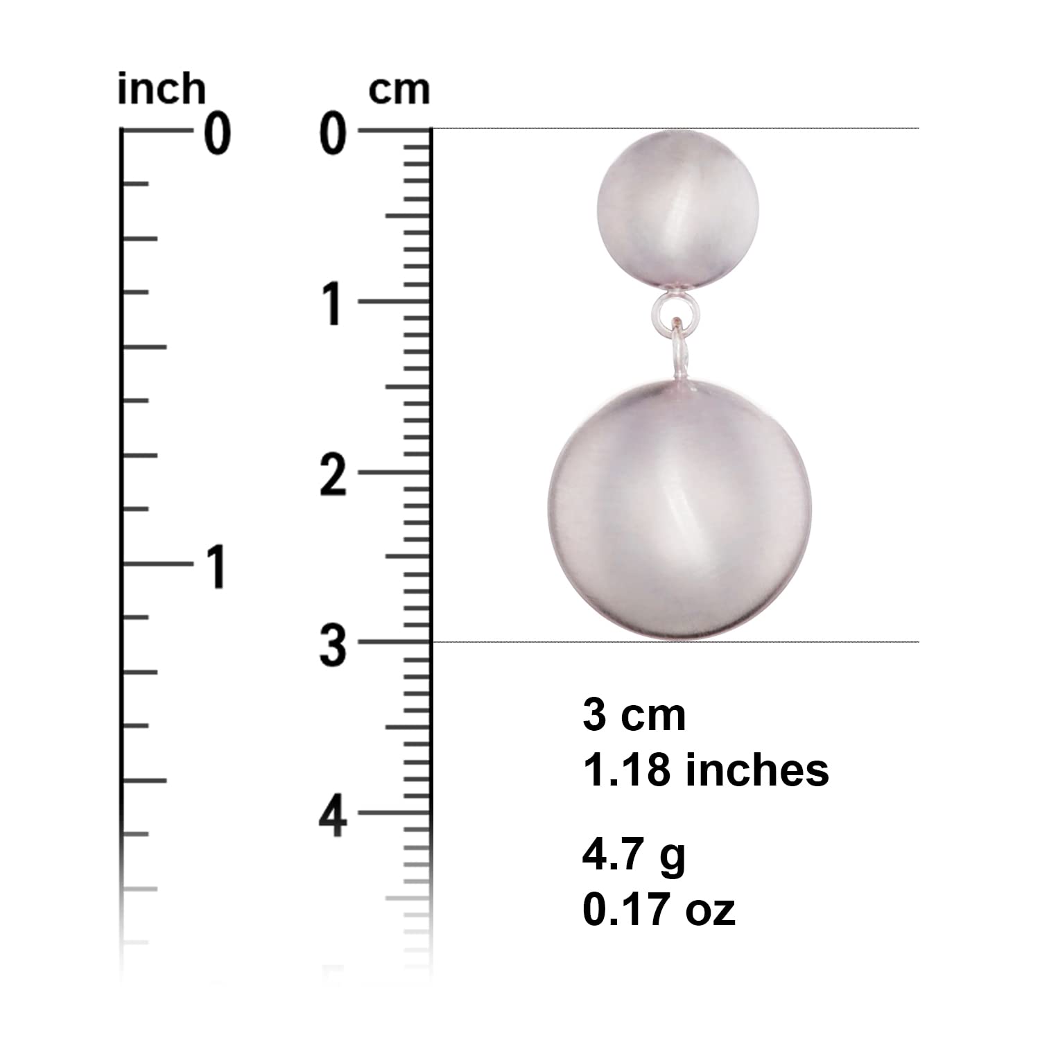 Brushed Double Ball Drop & Dangle Earrings for Women Girls (18k Gold Plated)