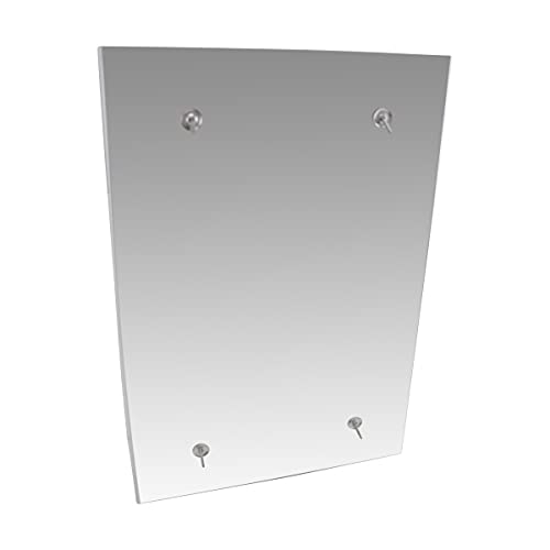 Renovators Supply Manufacturing Medicine Cabinets 19 3/4 in. x 13 1/8 in. Stainless Steel Rectangular Bathroom Wall Medicine Cabinet with Mirror and Mounting Hardware Opens Left to Right