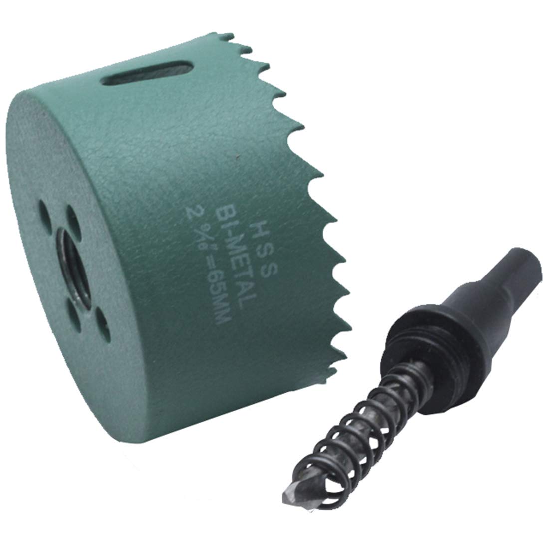 LC LICTOP 65mm/2.5 Inch BI-Metal Wood Hole Saws Bit Cut Smooth and Fast for Cornhole Board Metal Plastic Fiberboard,Green