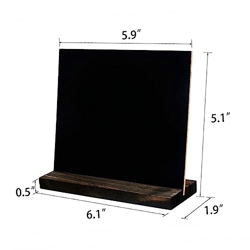 Ciieeo 10pcs Chalkboard Signs DIY Blackboard Decorative Table Blackboard Small Blackboard Mini Blackboard Easel Mini Table Blackboard Message Board Self Made Bamboo Note Board