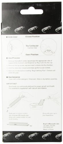 Rep-Cal SRP00500 Cricket Shaker with Bug Catching Pipe Reptile Vitamins and Supplements