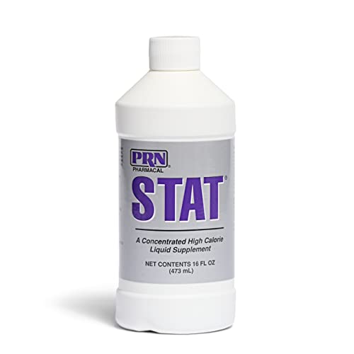 PRN Pharmacal STAT - High Calorie Nutritional Supplement to Help Restore Hydration & Nutrition Levels in Animals - Vanilla Flavored Dietary Support with Vitamin A, D3, C, E, & More - 16 Fl Oz