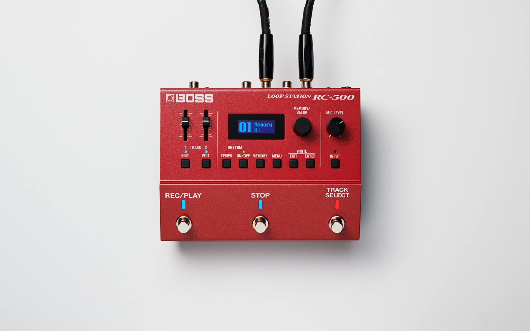 BOSS RC-500 Dual-Track Loop Station β Advanced two-track looper with premium sound quality, Loop FX, 99 phrase memories, 57 rhythms, and MIDI control support