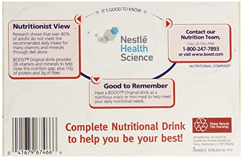 BOOST Original Balanced Nutritional Drink, Very Vanilla, 8 FL OZ (Pack of 6)
