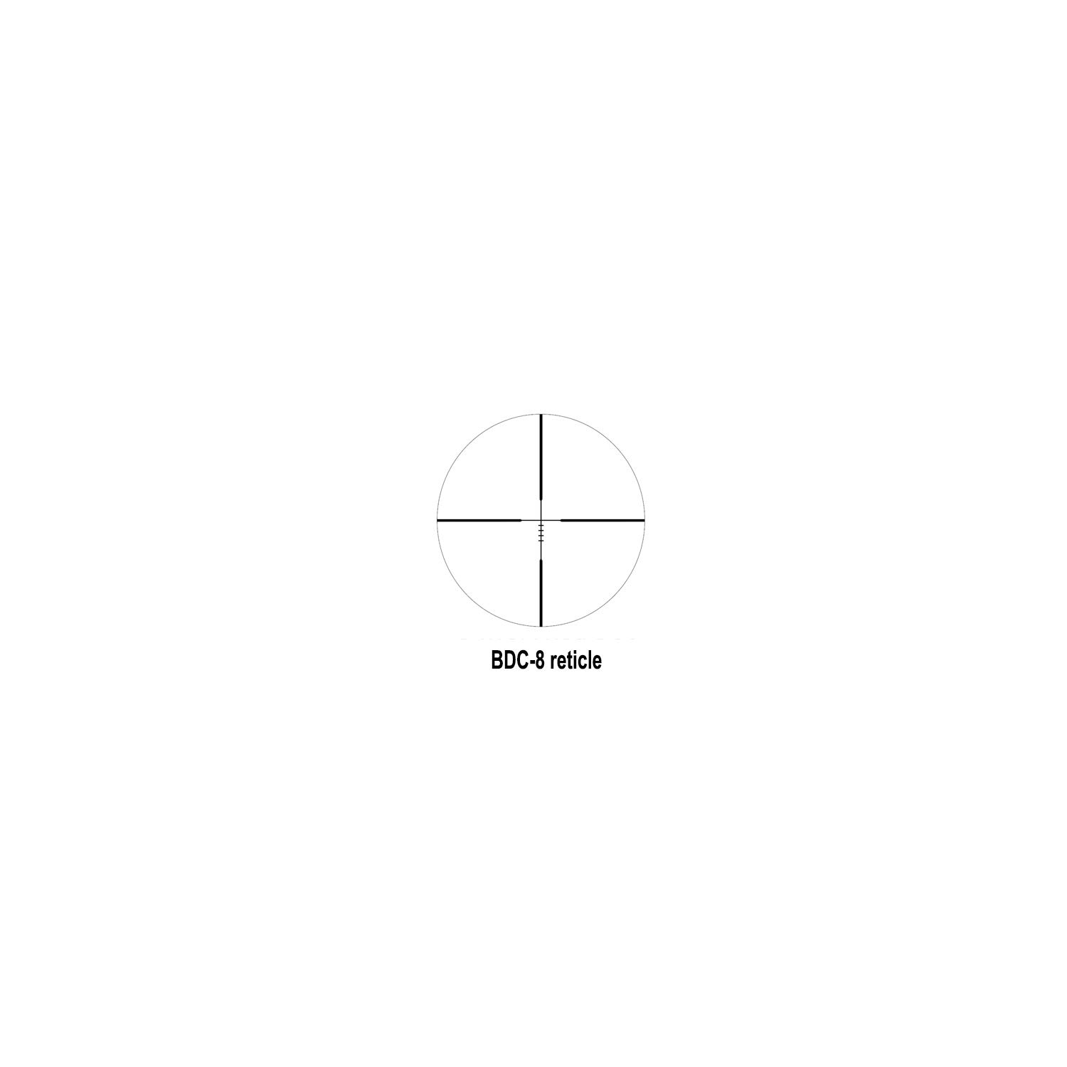 BSA Optics Optix Hunting Rifle Scope Series 3-9 X 40 with BDC-8 Reticle, Black, one Size (HS3-9X40TB)