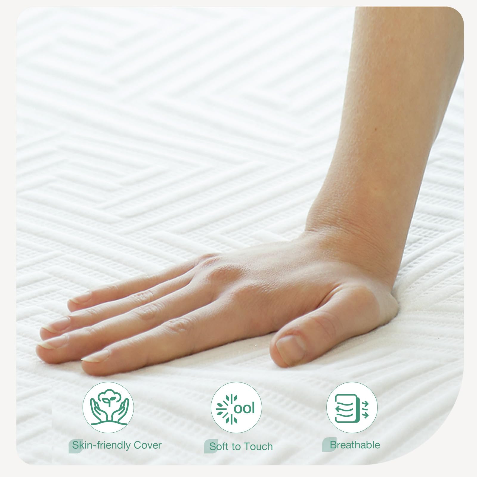 Novilla Queen Mattress, 6-Inch Gel Memory Foam Mattress for Cool Sleep & Pressure Relief,Medium Firm Queen Size Mattress in a Box, Bliss