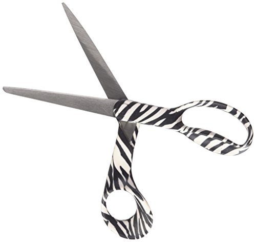 Fiskars Zebra Design 8-Inch Bent Scissors (FSK1945221003)