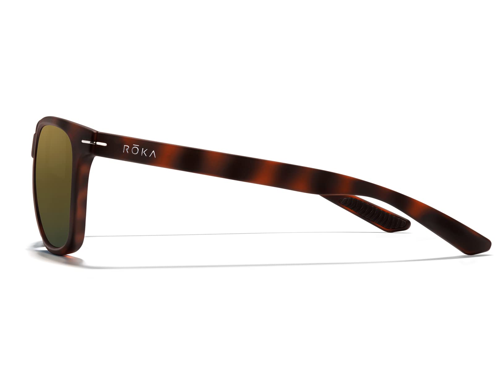 ROKA HALSEY Performance Sunglasses Designed for Sport for Men and Women - Matte Root Beer Frame - Bronze (Polarized) Lens