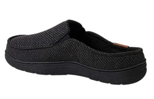 Dearfoams Men's Indoor/Outdoor Breathable Memory Foam Clog Slippers in Black 7-8 Small