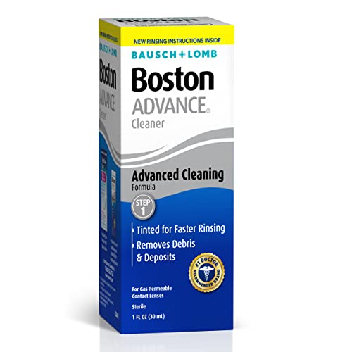 Boston Cleaner for Rigid Gas Permeable Contact Lenses, Advance Formula, 1-Ounce Bottles (Pack of 2)