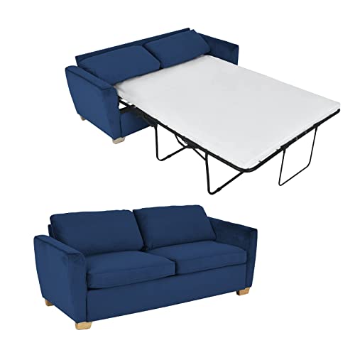 MUZZ Muzz Queen Size Pull Out Sofa Bed, Pull Out Sofa Couch, Sleeper Sofa Bed with Memory Foam Mattress, 2-in-1 Sleeper Sofa