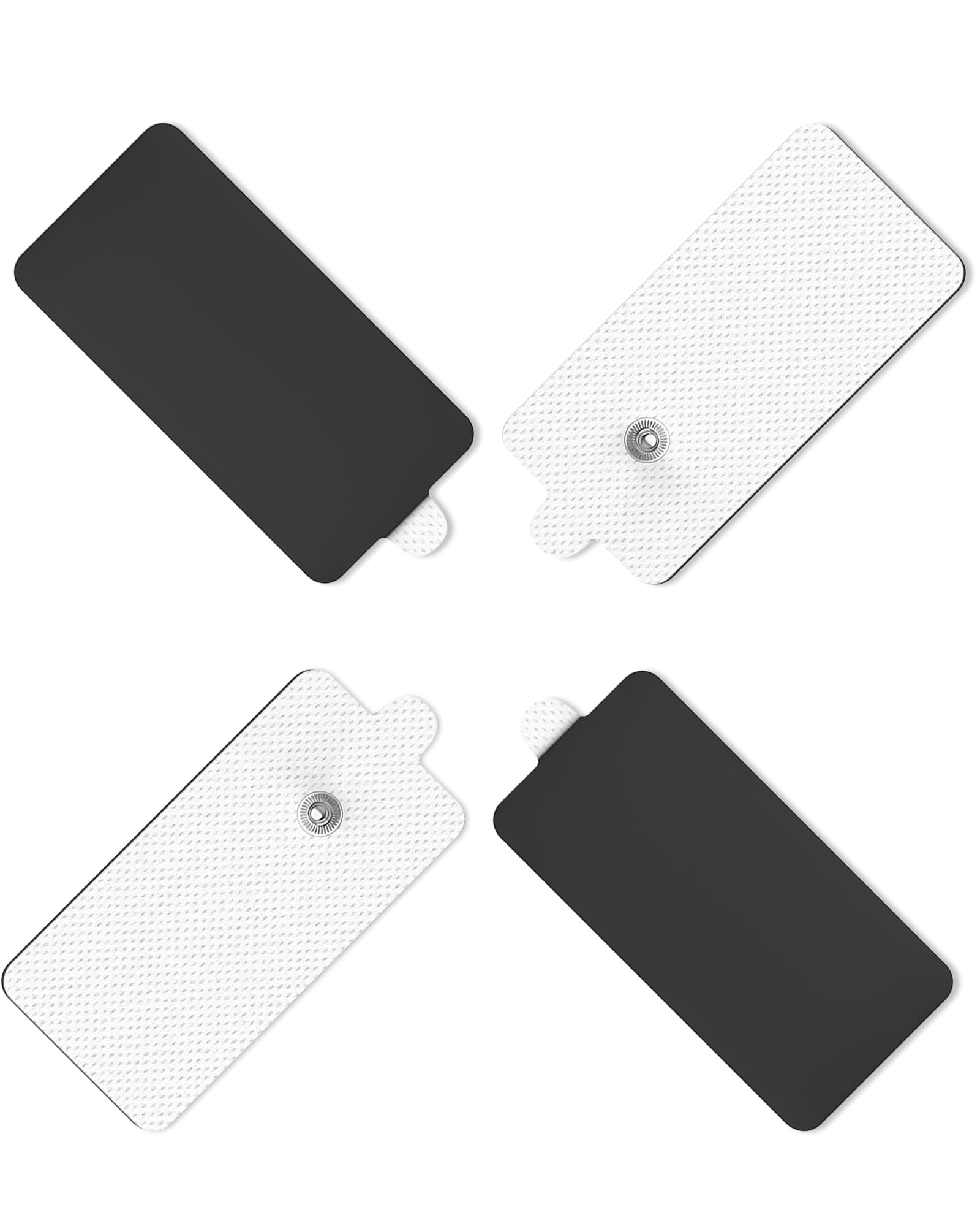 DUPPA Medical Electrodes Pads, Rectangular Replacement Pads, Electrode Patches Reusable Electrode Pads