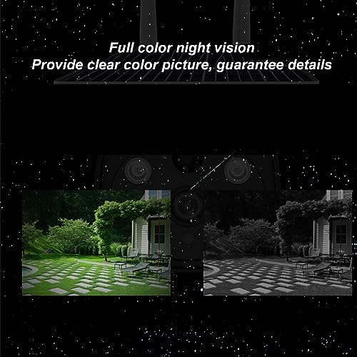 Dioche Wireless WiFi HD Full Color Night Solar Security Camera IP67 Waterproof Outdoor Surveillance