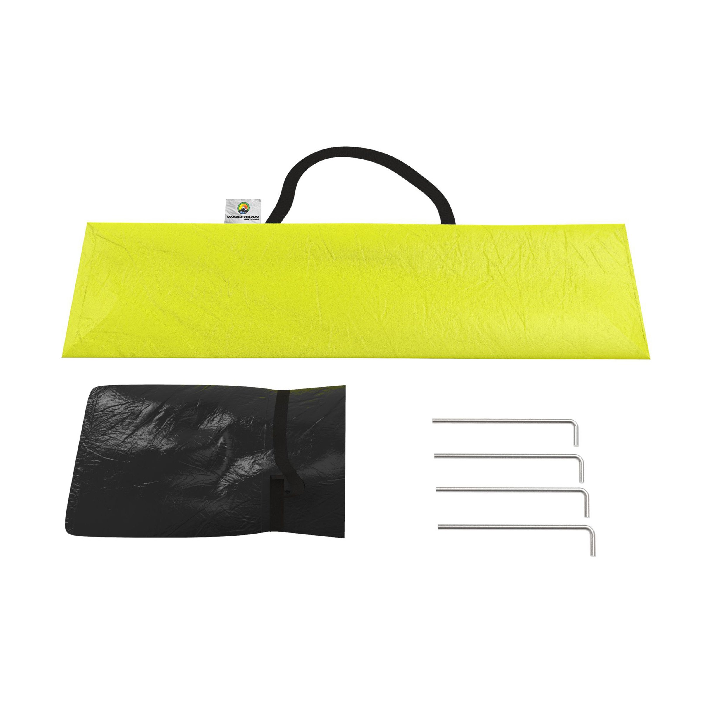 Beach Tent and Sun Shelter - Water and Wind-Resistant Shade Canopy for UV Protection - Easy Set-Up Tent with Carry Bag by Wakeman (Yellow)