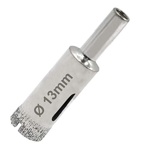 Diamond Drill Bits, PHITUODA 5pcs Diamond Hole Saw Glass Hole Saw Tile Hole Saw Hollow Core Drill Bit for Glass, Marble, Ceramic, Granite, 5/32" to 1/2", 4-13mm