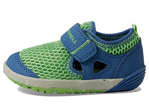 Merrell Unisex-Child Bare Steps H20 Water Shoe, Dark Blue/Green, 4 M US Unisex Little Kid