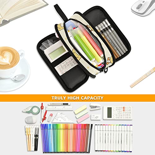 J JOYSAY Cute Duck Pencil Case Large Big Capacity Pencil Bag for Girls Boys Pencil Pouch High Capacity Pencil Pen Case for Kids Office School