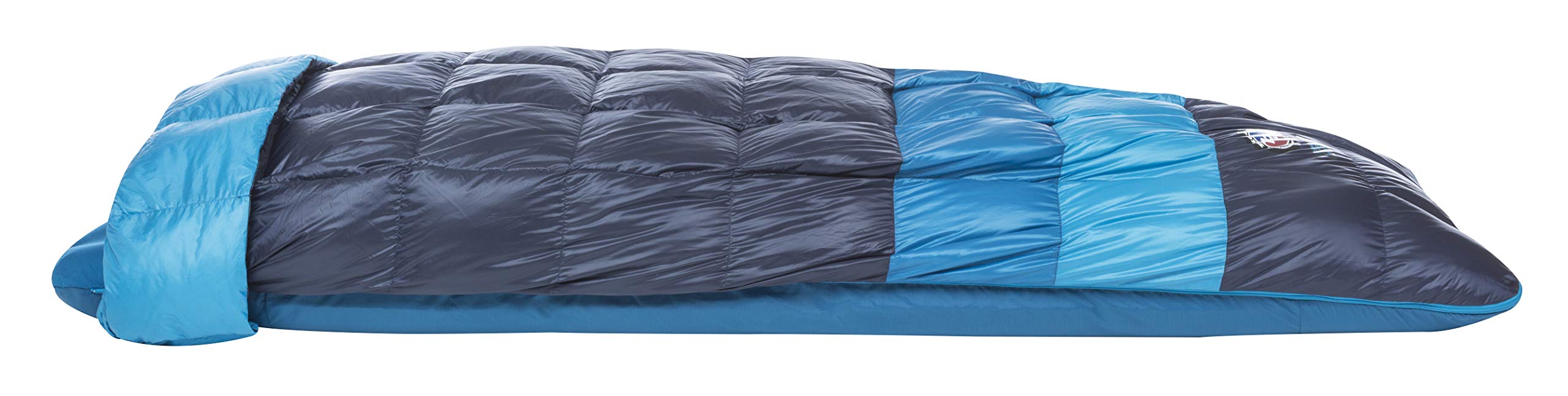 Big Agnes Camp Robber Bedroll (650 DownTek), Blue Stripe, Double Wide 50