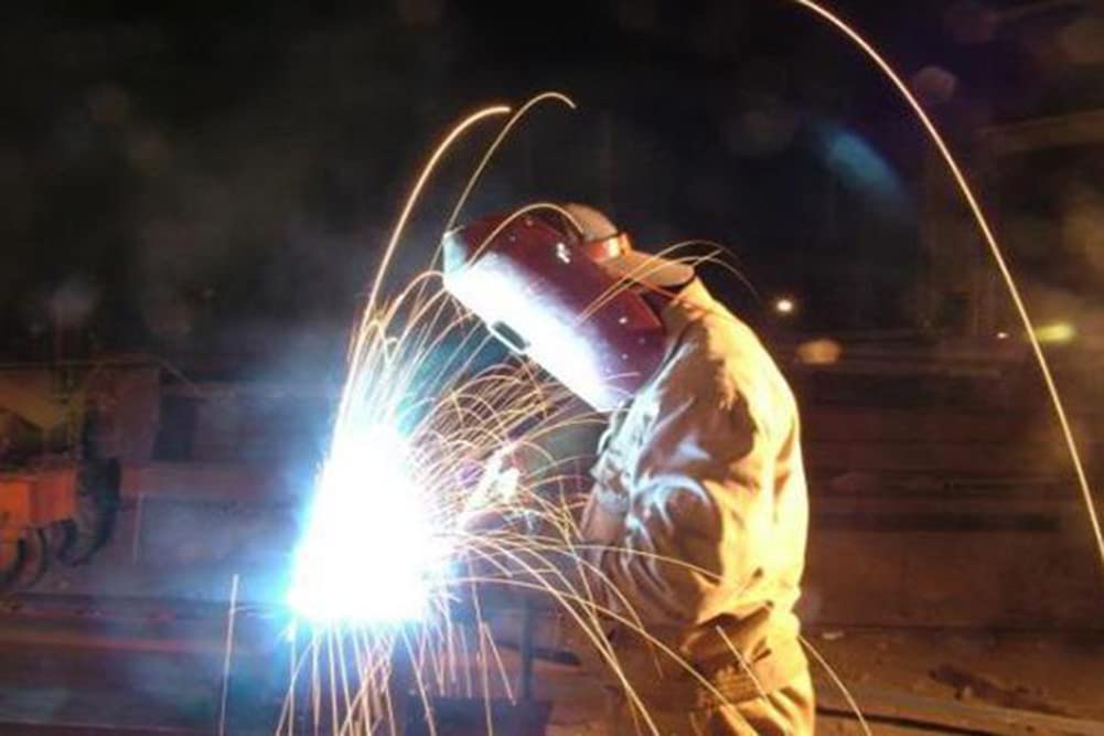 Leather Welding Jacket, Heat & Flame Resistant Jacket, Cowhide Welding Work Shop Jacket Large