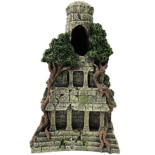 SLOCME Aquarium Angkor Wat Buddha Statue Temple Decorations - Fish Tank Zen Ornament Buddha Decor Bring Good Luck