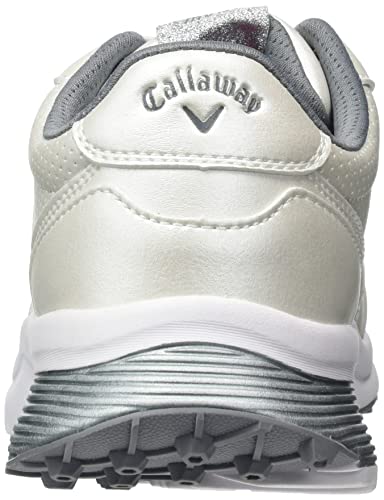Callaway Women's Golf Shoe, White Grey, 4.5 UK Wide