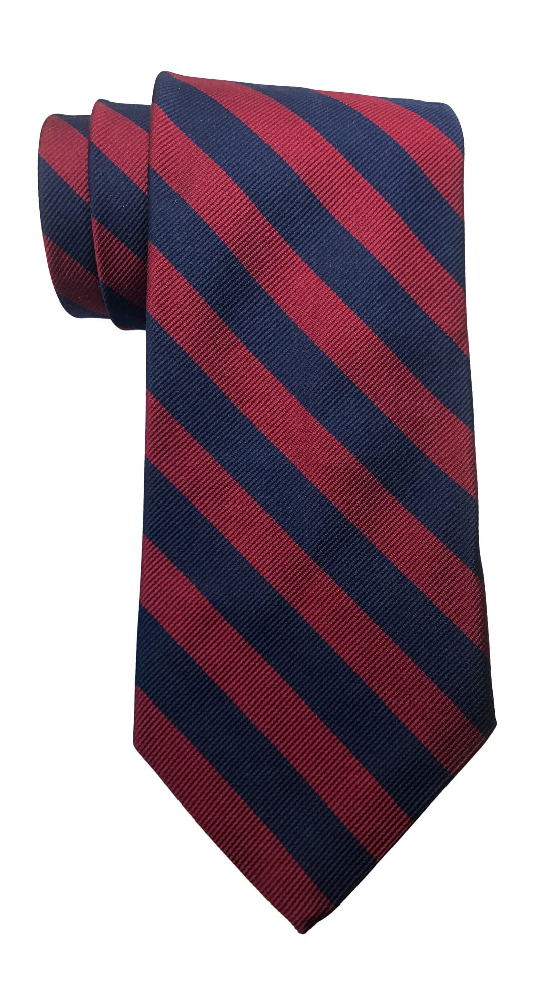Brooks Brothers Made in New York Burgundy Navy Striped Tie