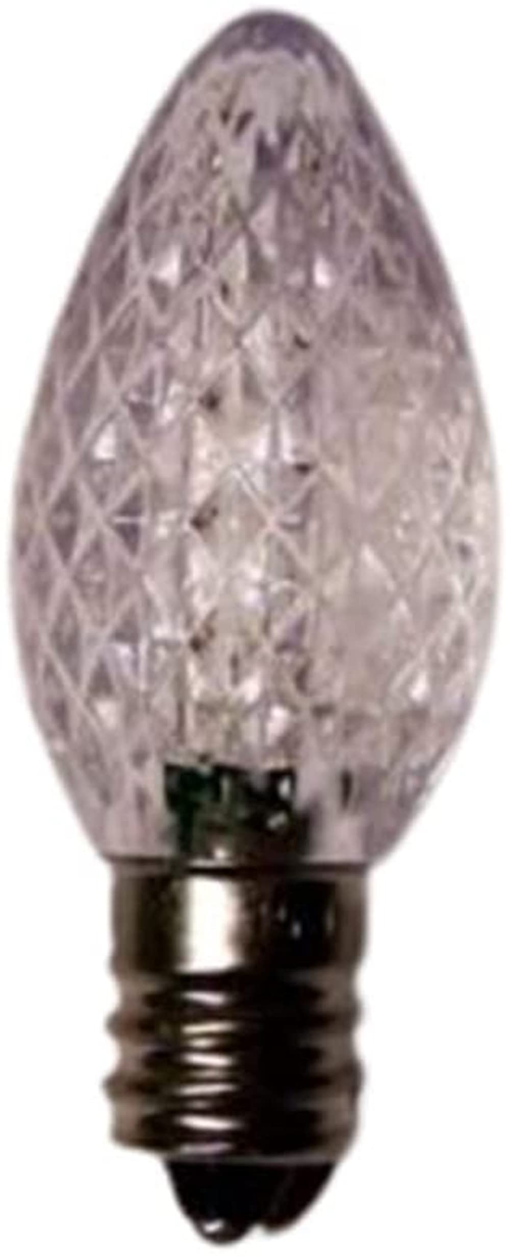 LED Bulb C7 E12 Candelabra Christmas Light Replacement, 1 Piece Multi Color Changing Bulb