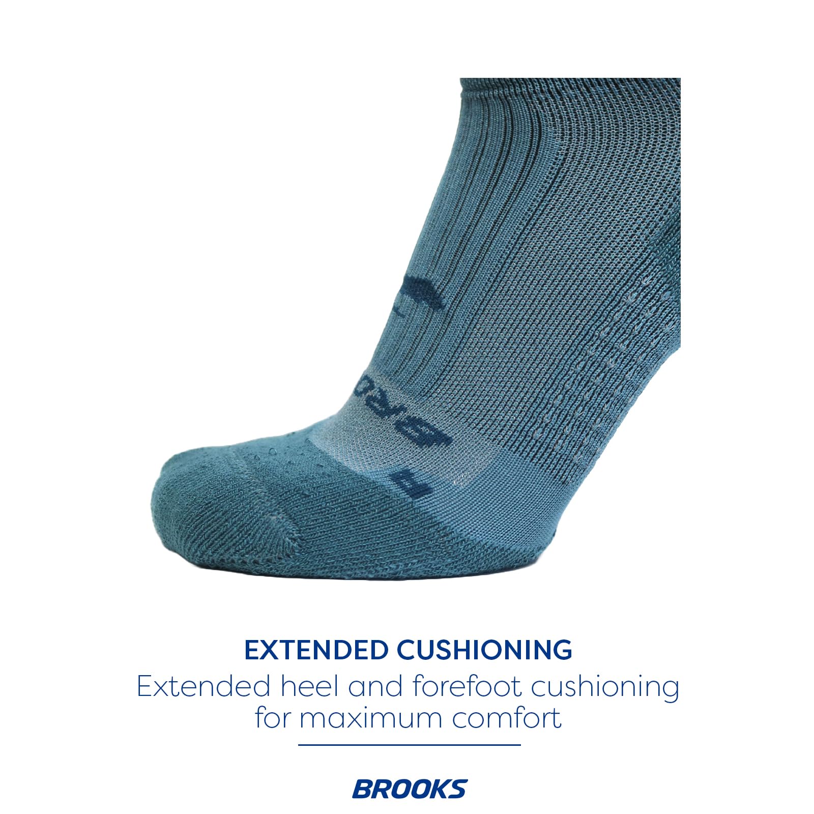 Brooks Ghost No Show Socks I Performance Running Low Profile Socks with Arch Support for Men & Women - Sun Glow/Marigold/White - X-Large