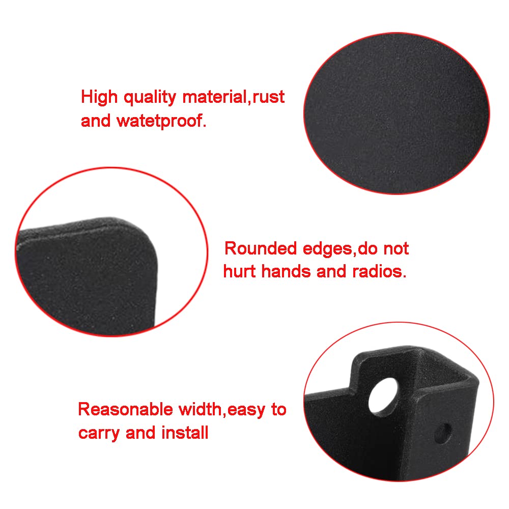 Chooglkj 4Pcs Single Side Radio Mount,Radio Mounting Kit for Handheld Radios