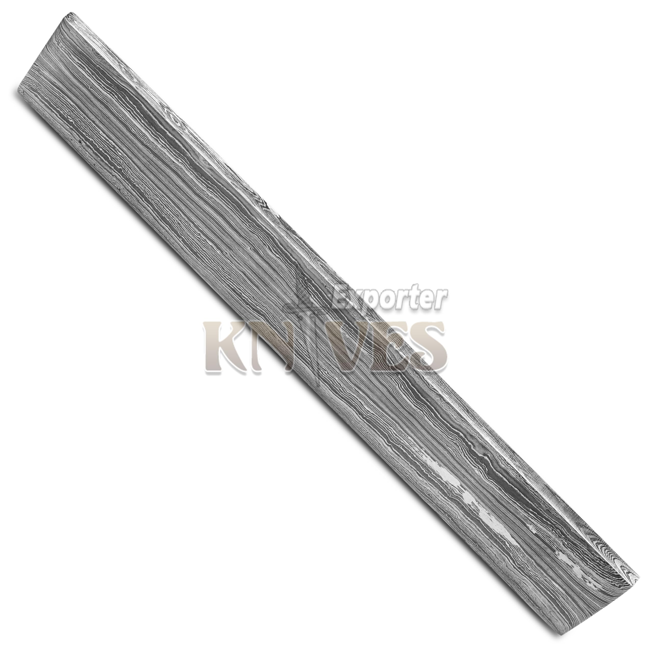 Handmade billet damascus steel billet Custom Hand Forged Damascus Steel Straight Line Billet for Knife Making