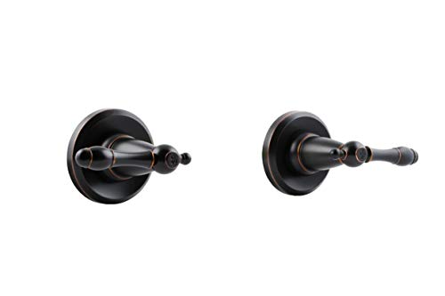 Design House 523472 Oakmont Classic Bath and Shower Trim with Single-Function Shower Head, 2-Handle Faucet and Valve for Bathroom, Oil Rubbed Bronze