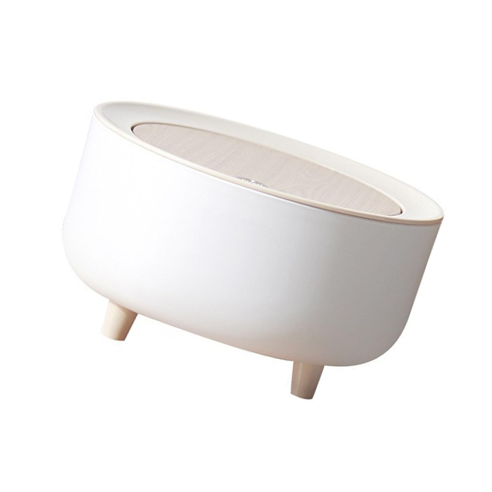 FLUSTDER Desktop Trash Can Household Pressing Mini Garbage Can Living Room Office