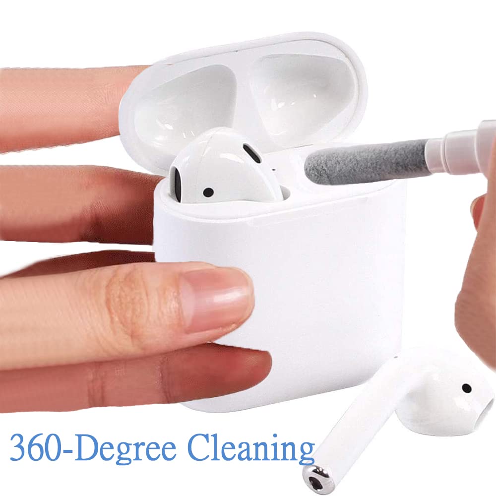 Bluetooth Earbuds Cleaning Pen, Earbuds Cleaning Kit in-Ear Headphones Cleaning Tool, Dust Removal Soft Brush, Multi Function Cleaning Tools for Bluetooth Earphones Case Airpods Pro 1 2 Huawei Samsung