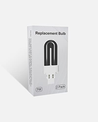 Dichroma 7W 41050 Replacement Bulbs Compatible with Dynatrap DT1050 DT1100 DT1210 DT1250 DT1260 1/2 Acre Insect and Mosquito Trap Light (2 Pack)