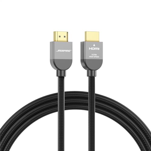 RUIPRO 8K HDMI Ultra High Speed Certified Cable 10 Feet 48Gbps 8K60Hz 4K120Hz Dynamic HDR eARC HDCP2.2/2.3 for RTX4080/4090/3080/3090, Xbox S/X, PS5/4, AVR, Projector, LG/Samsung/Sony TV
