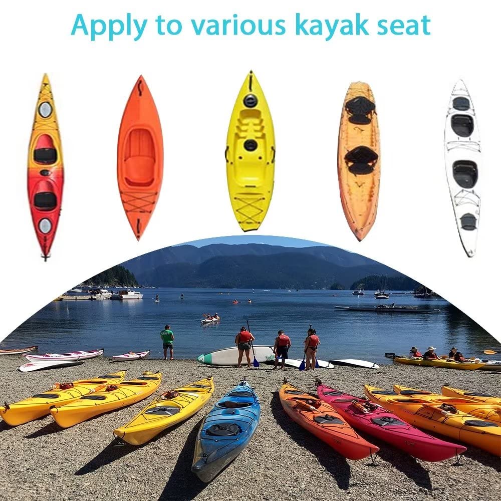 Chuanke Kayak Cockpit Cover UV60+ 420D Oxford Adjustable Canoe Dust-Proof and Waterproof Seat Cover. (S)
