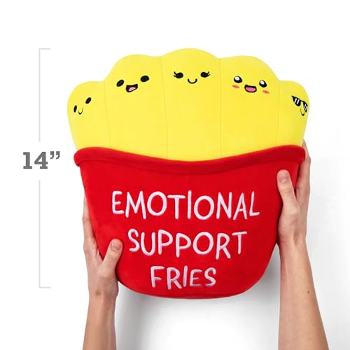 WHAT DO YOU MEME? Emotional Support Mochi Fries by Emotional Support Plushies β Soft Body Pillow, Cute Room Decor, Funny Gifts