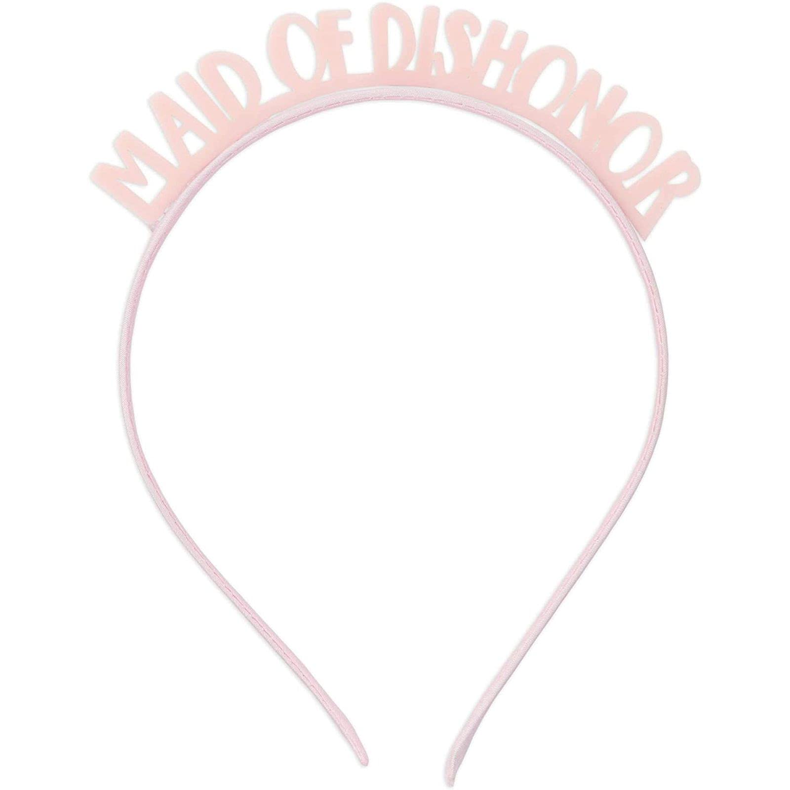 BLUE PANDA Bridal Party Headband Tiara 8 Pack - Bachelorette Party Accessories