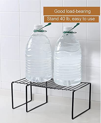 Expandable Stackable Kitchen Cabinet Storage and Counter Shelf Organizer,Shelf Risers,Kitchen Shelves, Cabinet Organization with Spice Rack,Space Saving in Kitchen, Pantry, Bathroom, Bedroom, Office